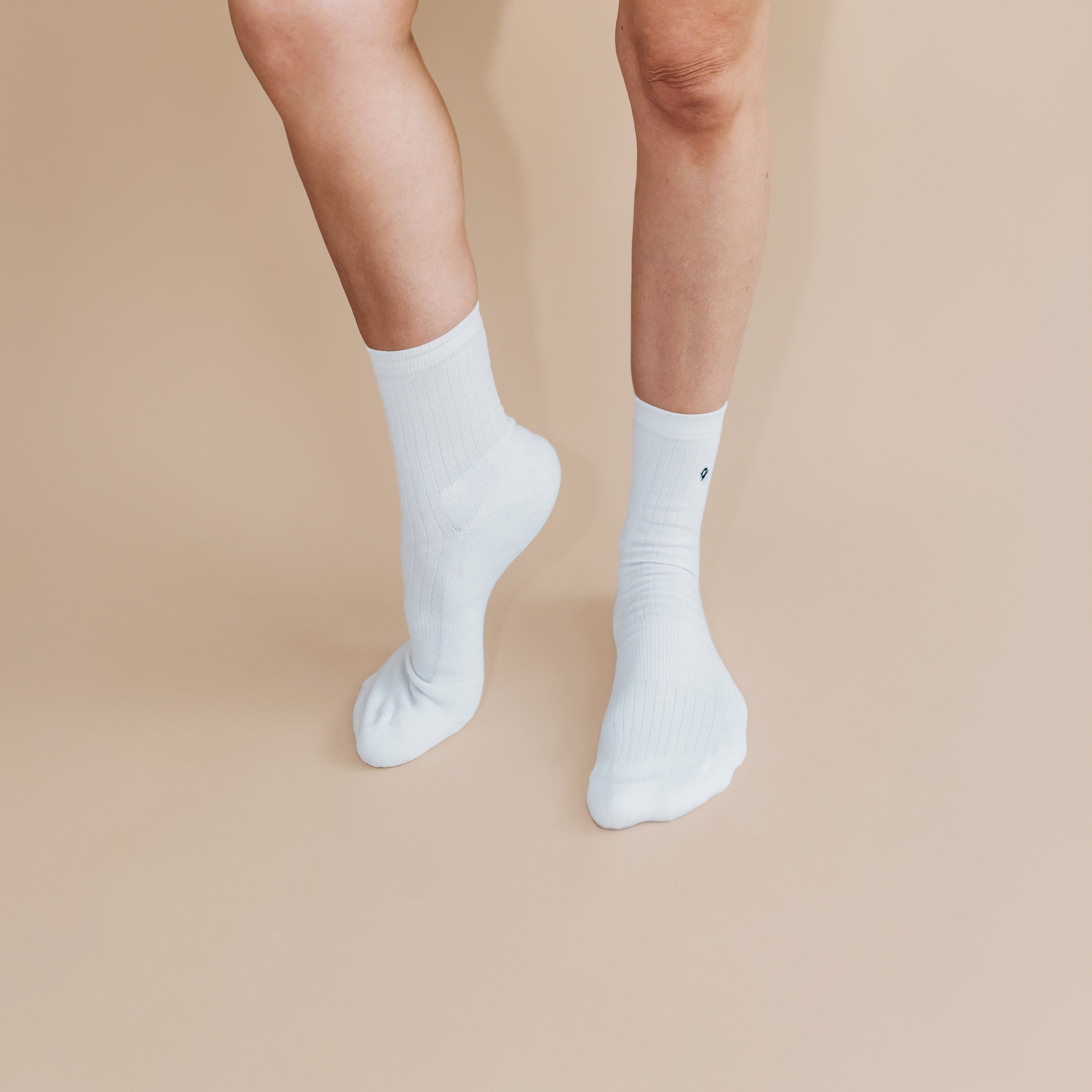 Pure (no dye) Ribbed Sock - 100% Organic Cotton – Q for Quinn™